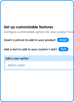 Customizable Products